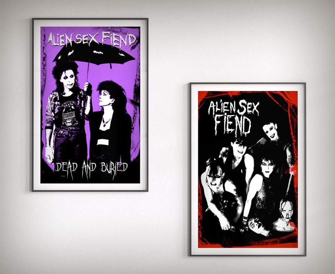 Alien Sex Fiend - Band / Dead and Buried - 11x17 Poster Print - Etsy