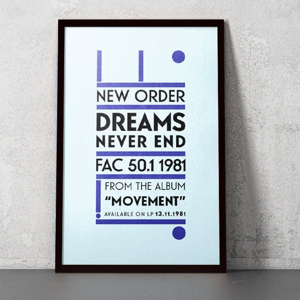 New Order Poster - Etsy