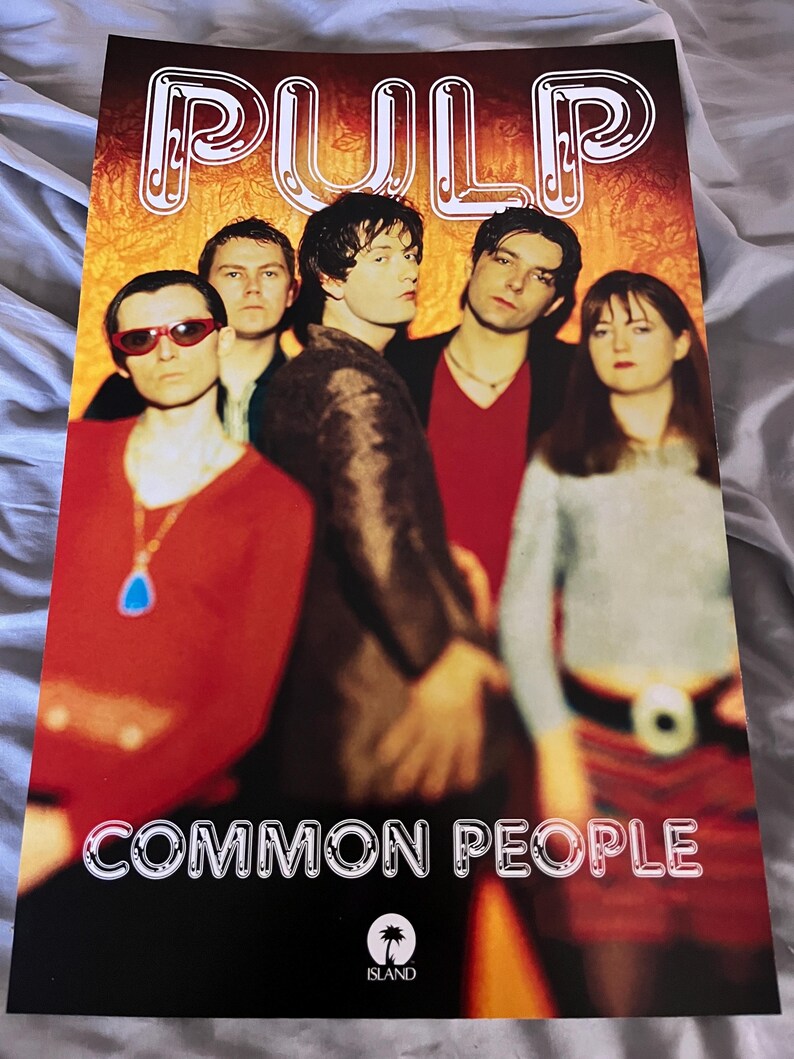Pulp - Common People - 11x17 Poster Print - Etsy