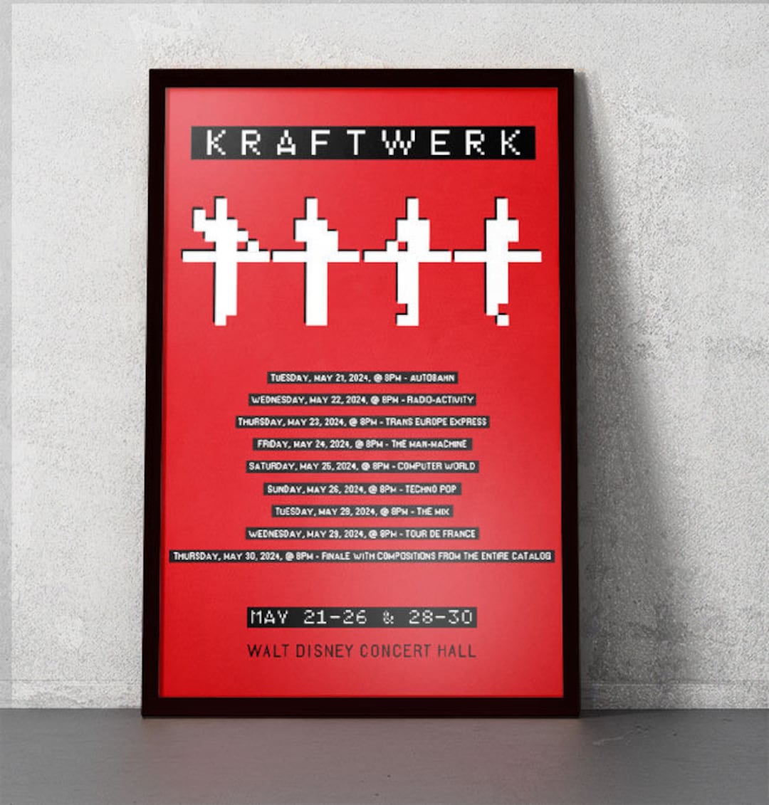 Kraftwerk 2024 Concert Hall 11x17 Poster Print - Etsy
