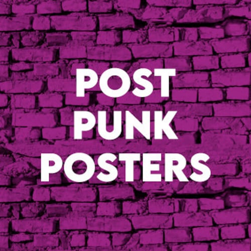 PostPunkPosters - Etsy