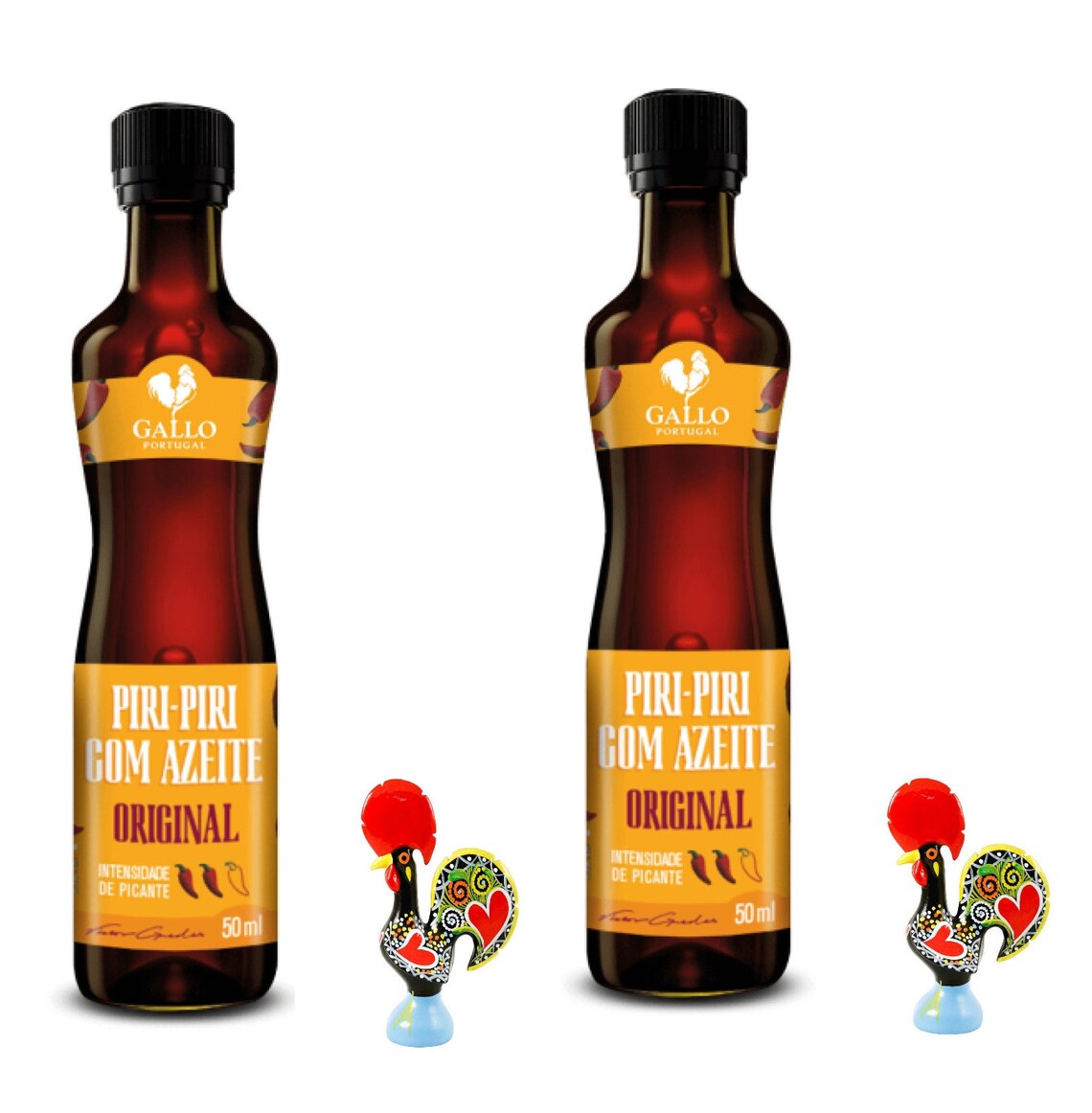 Portugal Hot Sauce Gallo Original Piri Piri With Olive Oil 2x50ml ( 2 X ...