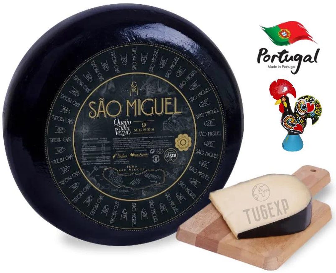 Cheese Portugal Azores Island 9 Months Cure Sao Miguel 300g (10.58oz ...