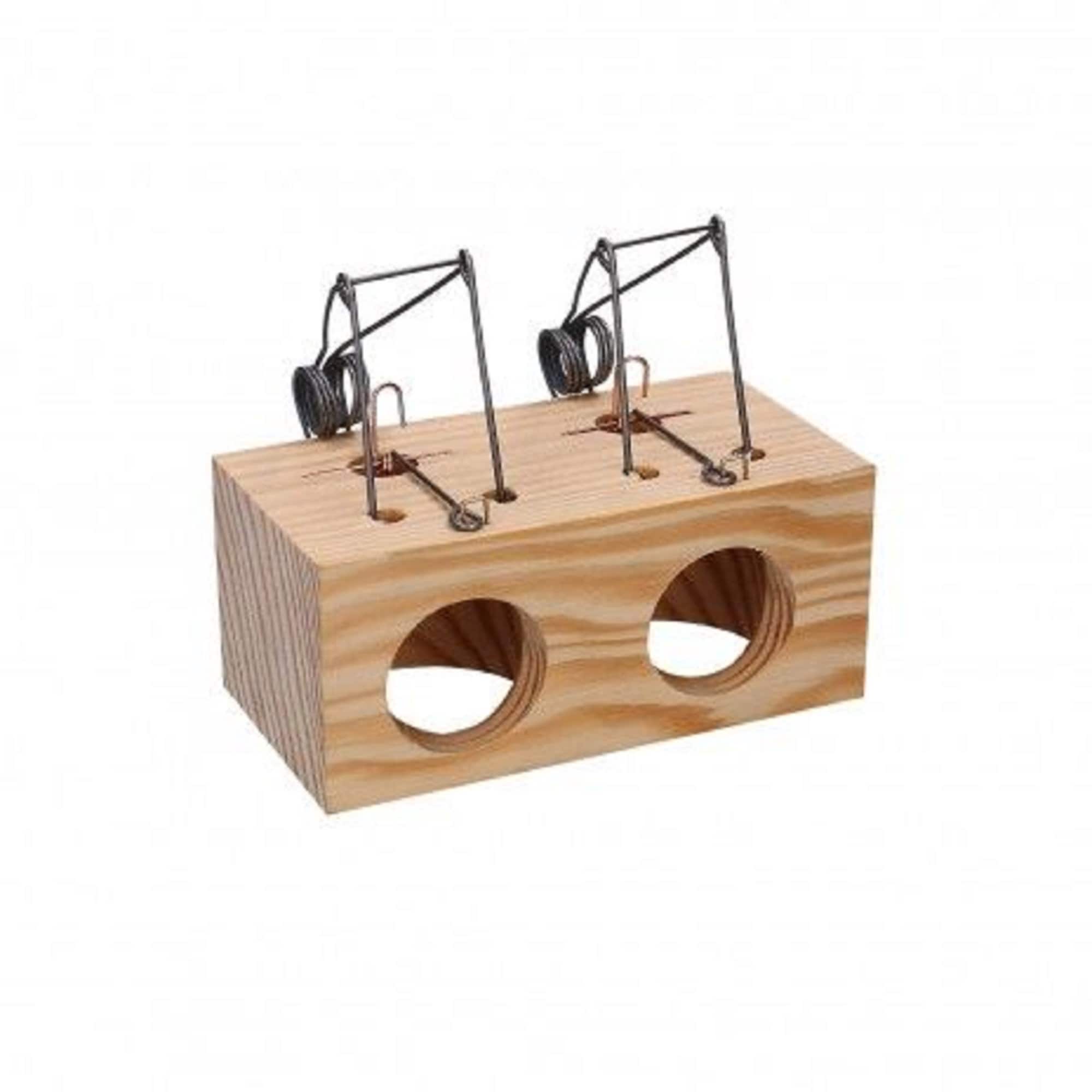 Small Mousetrap 2 Holes Wooden Mouse Trap - Etsy