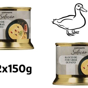 Foie Gras Bloc Canard 2x150gr Sud-ouest Duck Liver French Luxuary ...