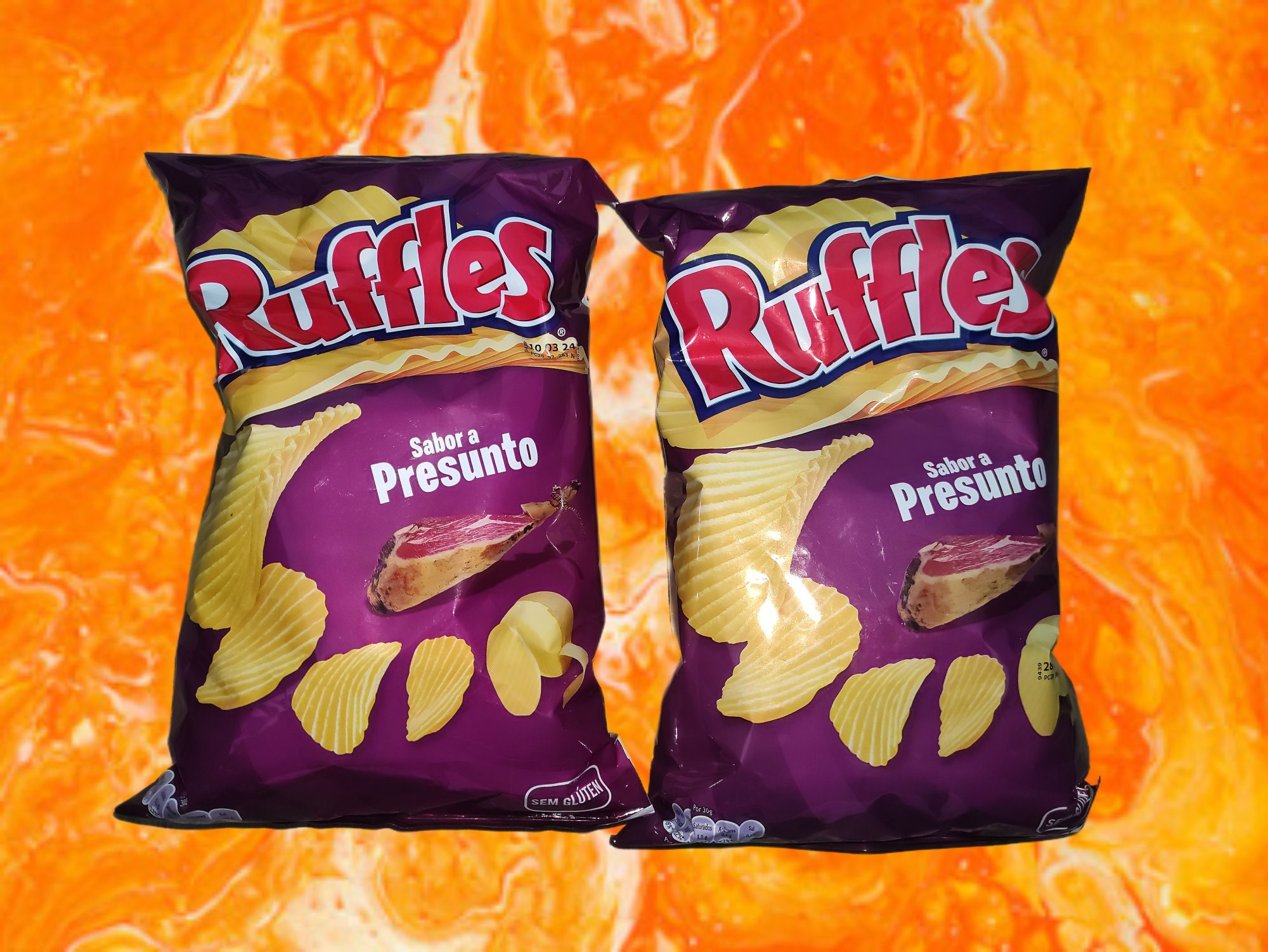 Portugal Ham Chips 2 X 150g Corrugated and Crisp Jamon Potato Snacks - Etsy