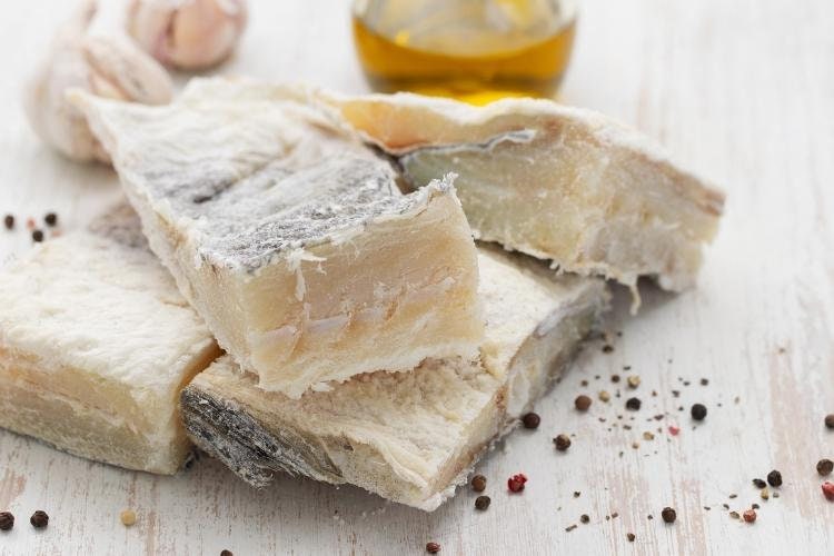 CODFISH SALTED Dry 500g Portuguese Dried Bacalhau 17.64oz Cod Fish 1.10 ...