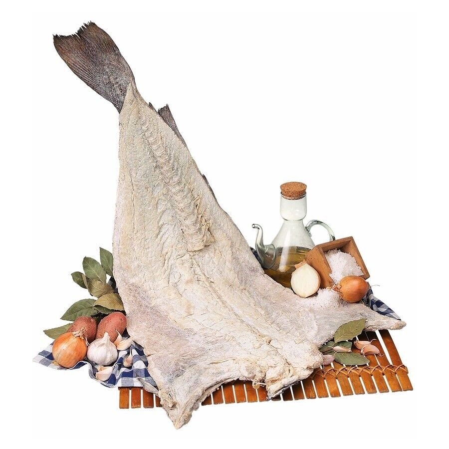 CODFISH SALTED Dry 500g Portuguese Dried Bacalhau 17.64oz Cod Fish 1.10 ...
