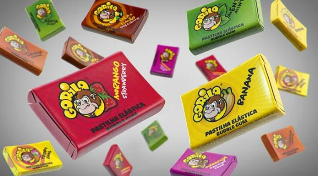 100 Bubble Gum Candy Portugal Chewing Gum Gorila Traditional Assorted ...