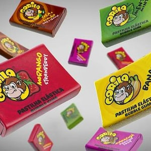 100 Bubble Gum Candy Portugal Chewing Gum Gorila Traditional Assorted ...
