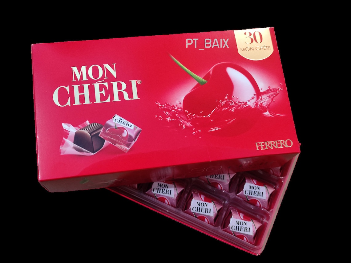 Mon Cheri Chocolates Ferrero 30 Cherry Liqueur 315g Christmas Quality ...