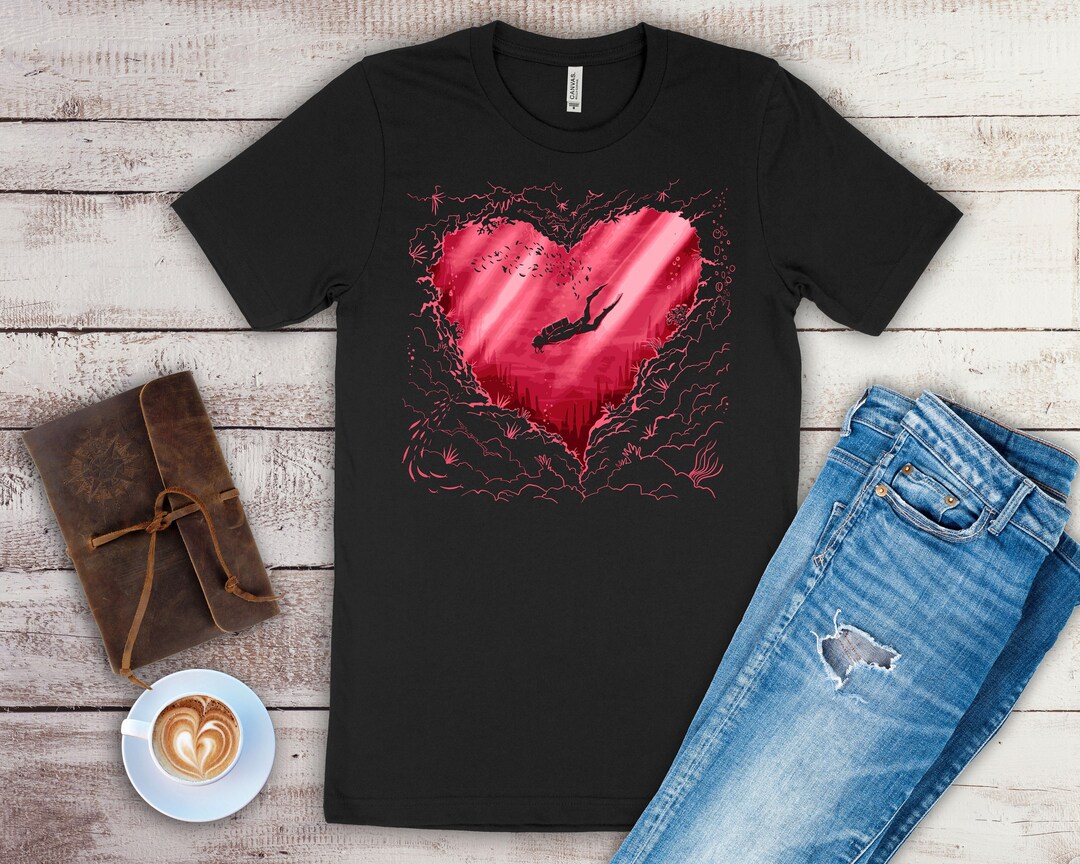 Scuba T-shirt, Scuba Shirt, Scuba Love, Scuba Valentine, Scuba Diver ...