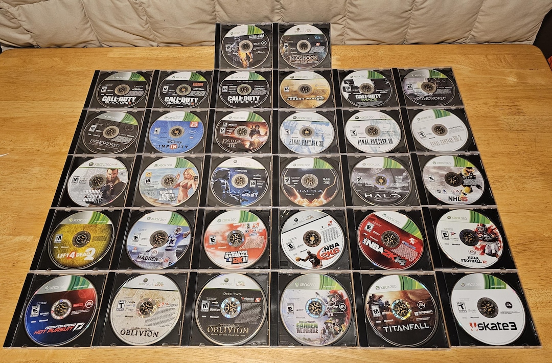 Xbox 360 Games Disc Only - Choose Your Games! - Etsy
