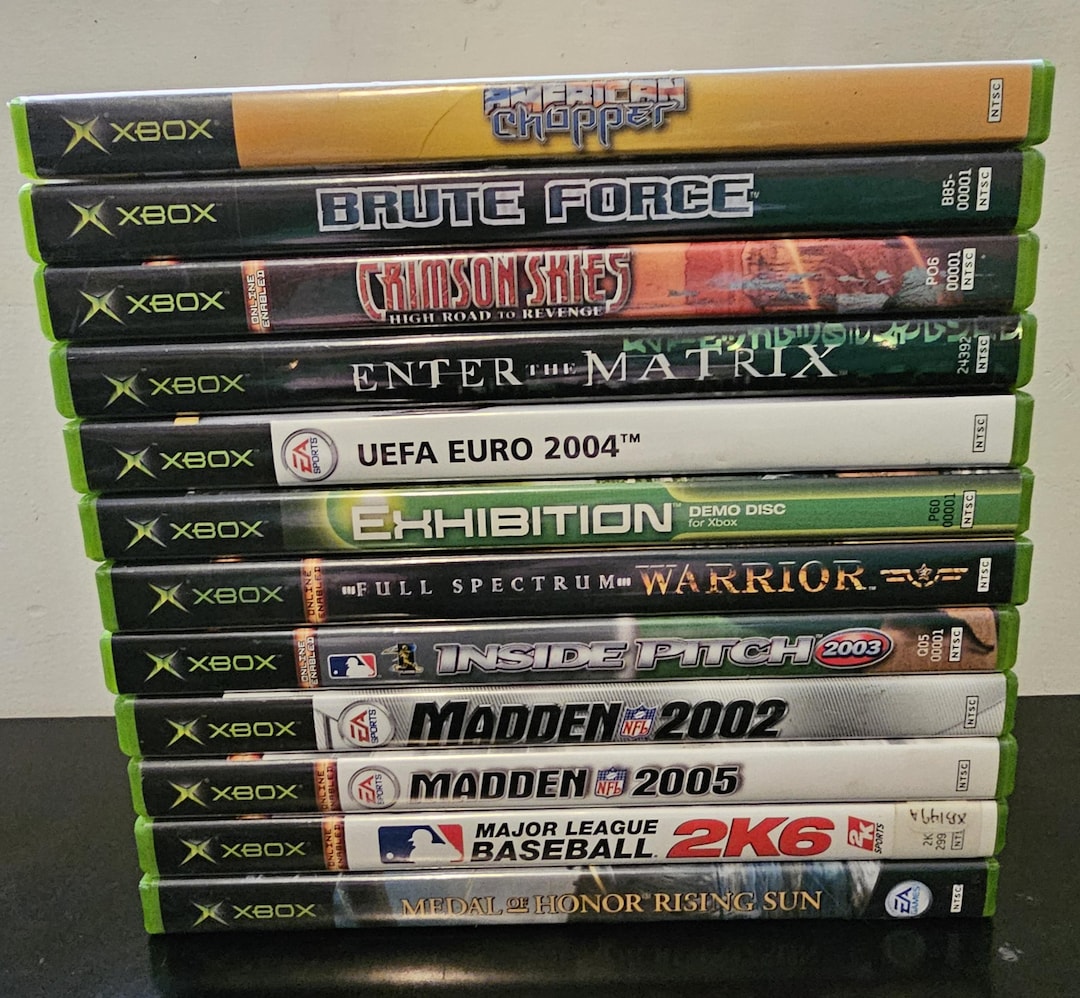 Original Xbox Games (titles A-M) - Choose Your Games! - Etsy