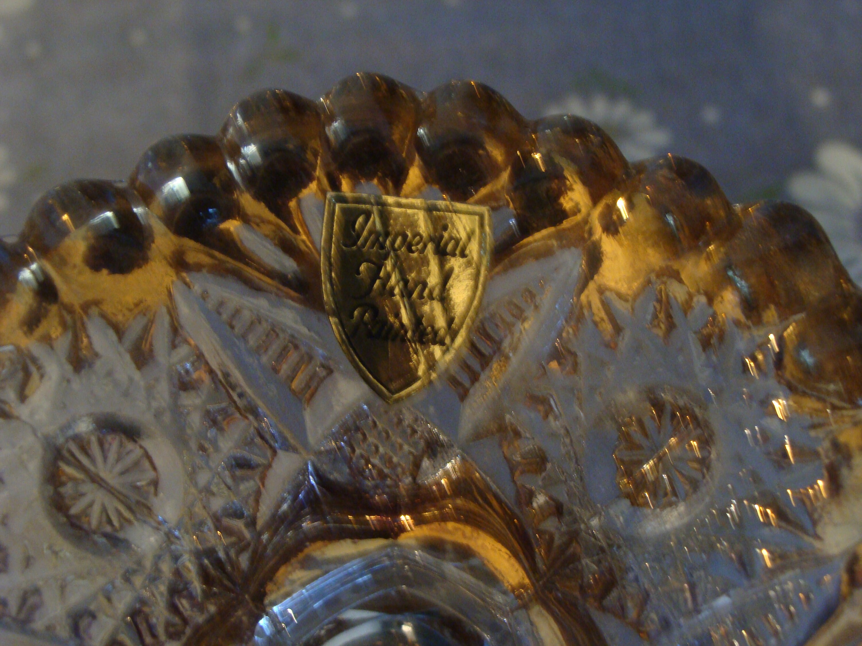 Antique Imperial Glass, Footed Gold Compote, Circa 1915 - Etsy