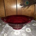 Vintage Candlewick Handled Red Bowl, Imperial Glass - Etsy
