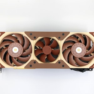 MSI Suprim X RTX 4090 Video Card Fan Shroud Deshroud 120mm Fan Bracket ...