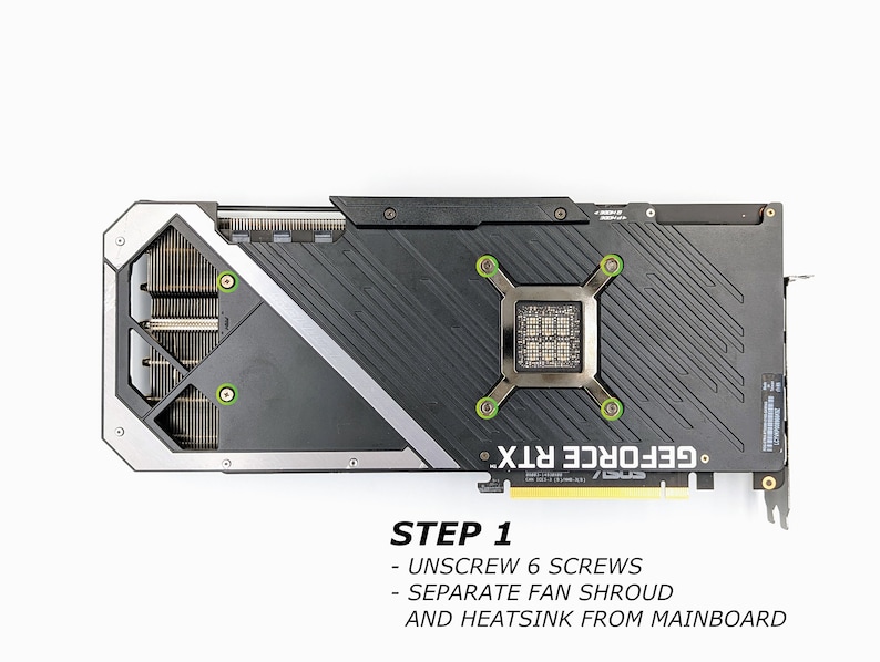 ASUS STRIX RTX 3060 Ti 3070 3080 3090 Video Card Fan Shroud Deshroud ...
