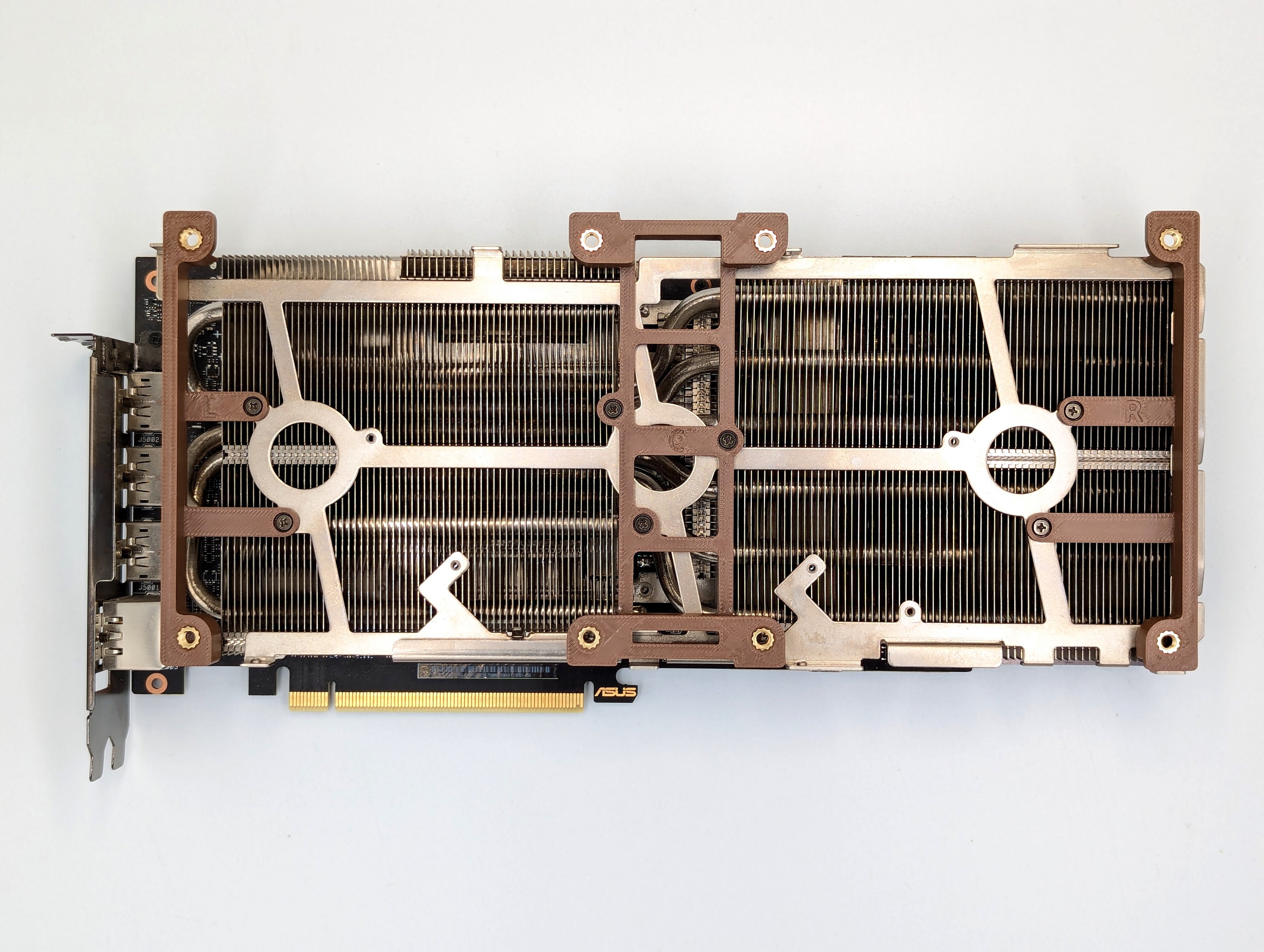 ASUS TUF 3080 Video Card Fan Shroud Deshroud 120mm Fan Bracket Mod Kit ...