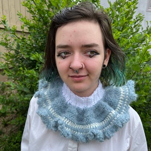 Crochet Clown Collars, Handmade, Mime, Jester, Cottage Core, Goth ...