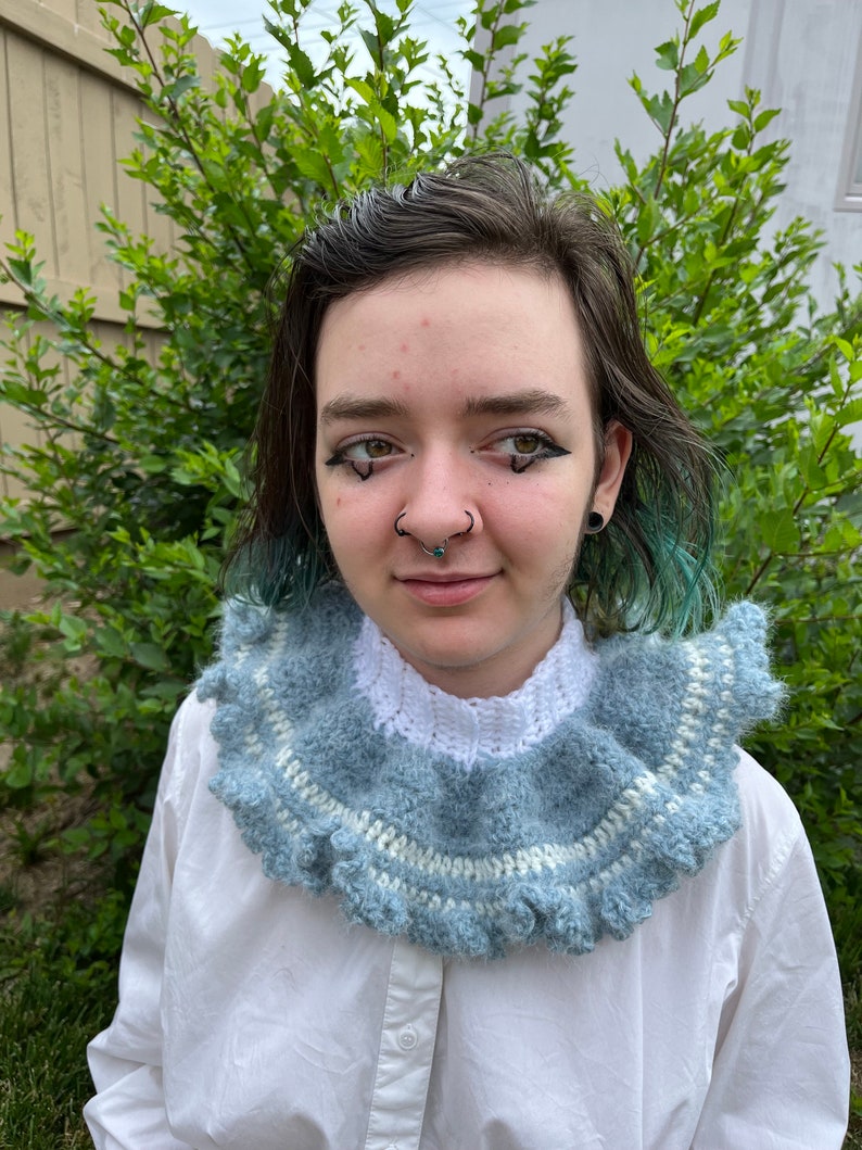 Crochet Clown Collars, Handmade, Mime, Cottage Core, Goth, Perfect for ...