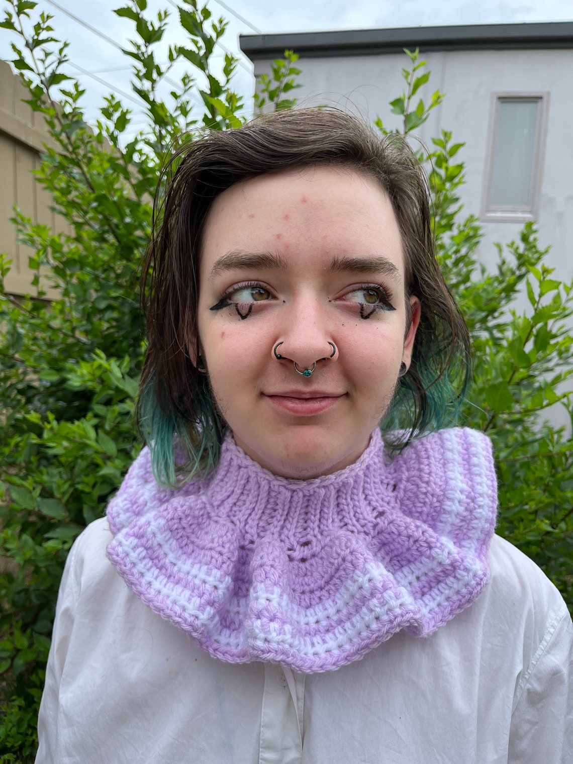 Crochet Clown Collars, Handmade, Mime, Cottage Core, Goth, Perfect for ...