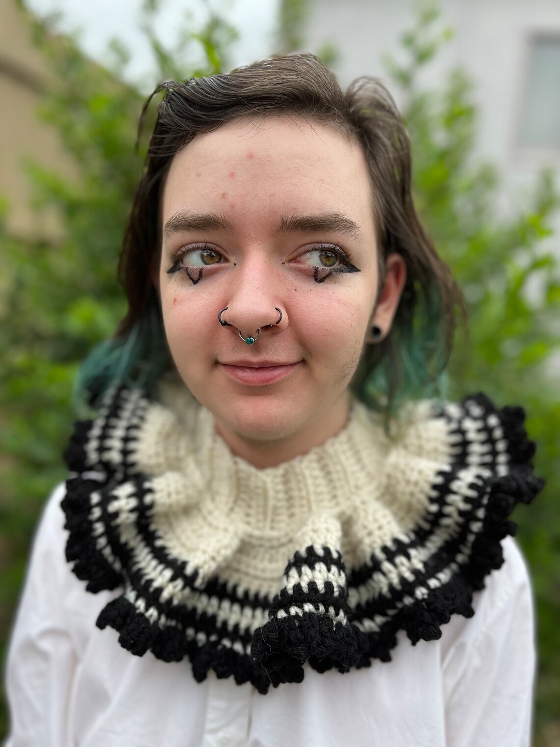 Crochet Clown Collars, Handmade, Mime, Cottage Core, Goth, Perfect for ...