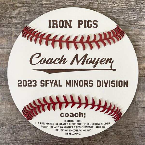Baseball Coach Frame - Etsy