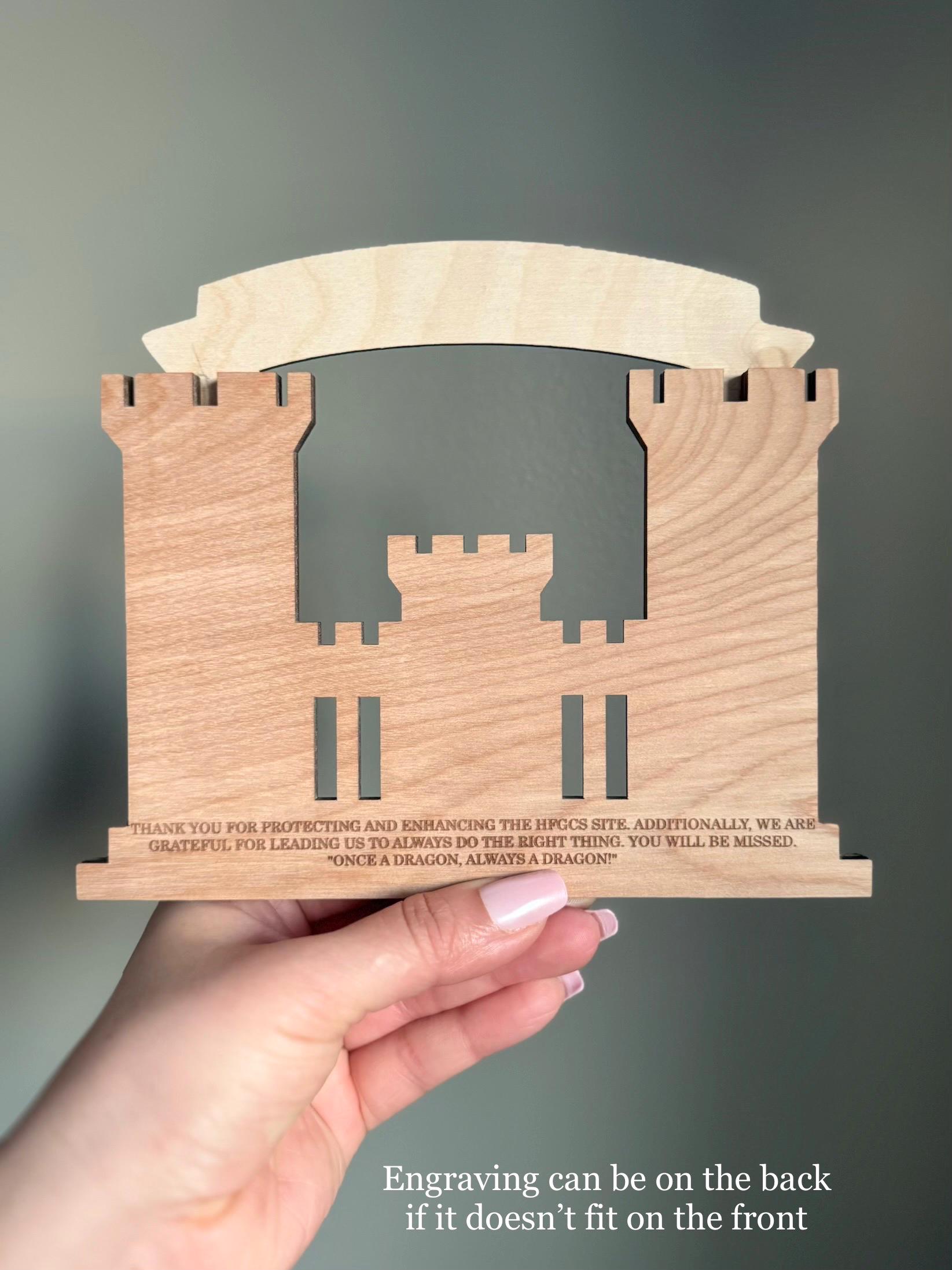 Custom US Army Engineer Wooden Castle Plaque | Army Engineer Sign ...