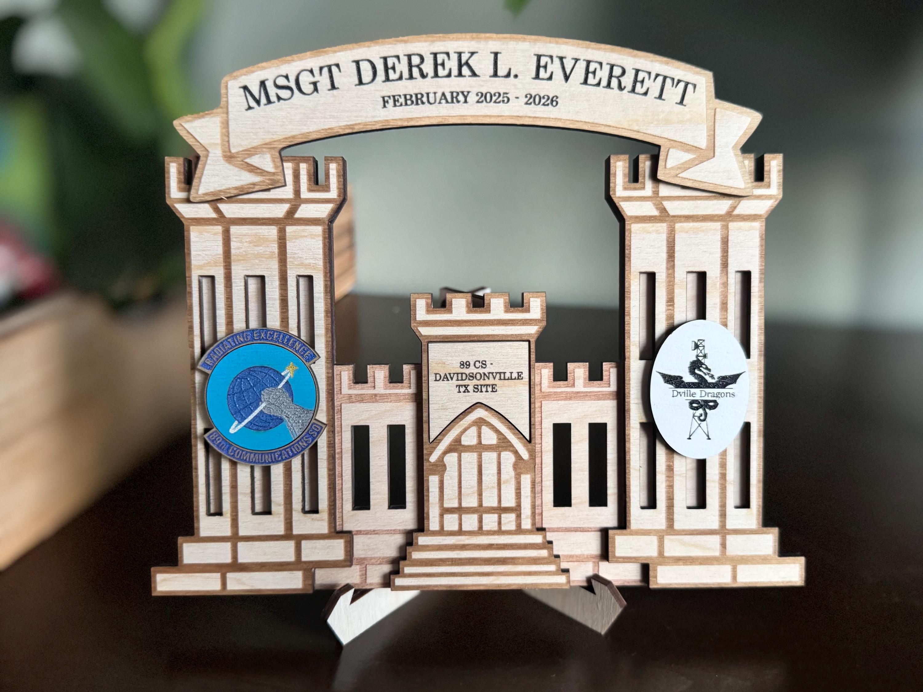 Custom Engineer Wooden Castle Plaque | US Army Engineer Sign | Engineer ...