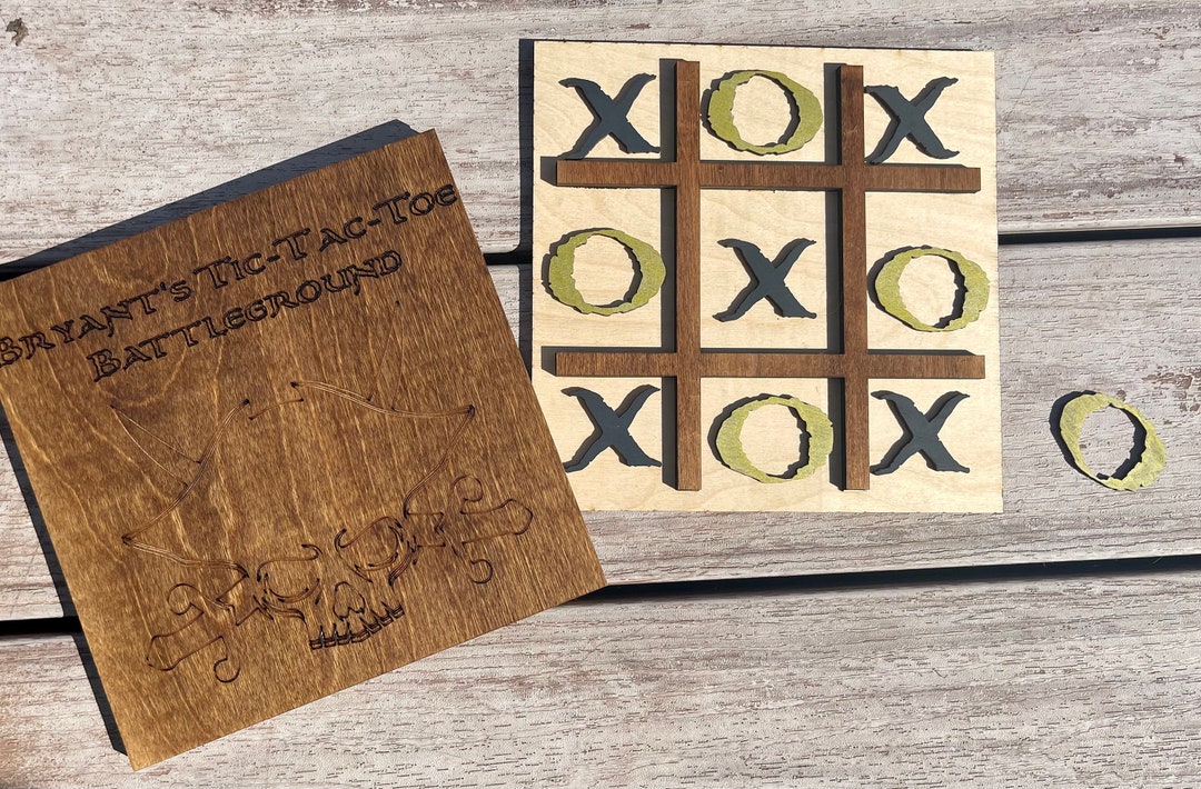 Pirate Theme Tic-tac-toe Tic Tac Toe Game Family Tic Tac Toe Wood Tic ...
