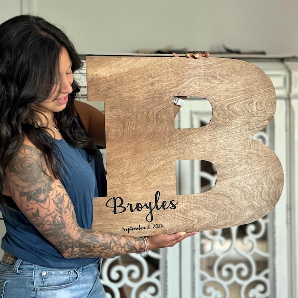 Initial Guest Book - Etsy