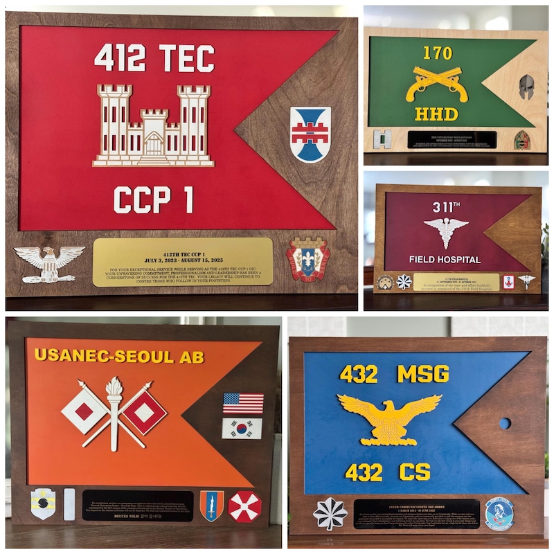 Plaque for Honor Guard - Etsy