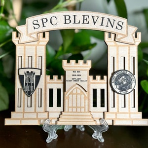 Custom US Army Engineer Wooden Castle Plaque | Army Engineer Sign ...