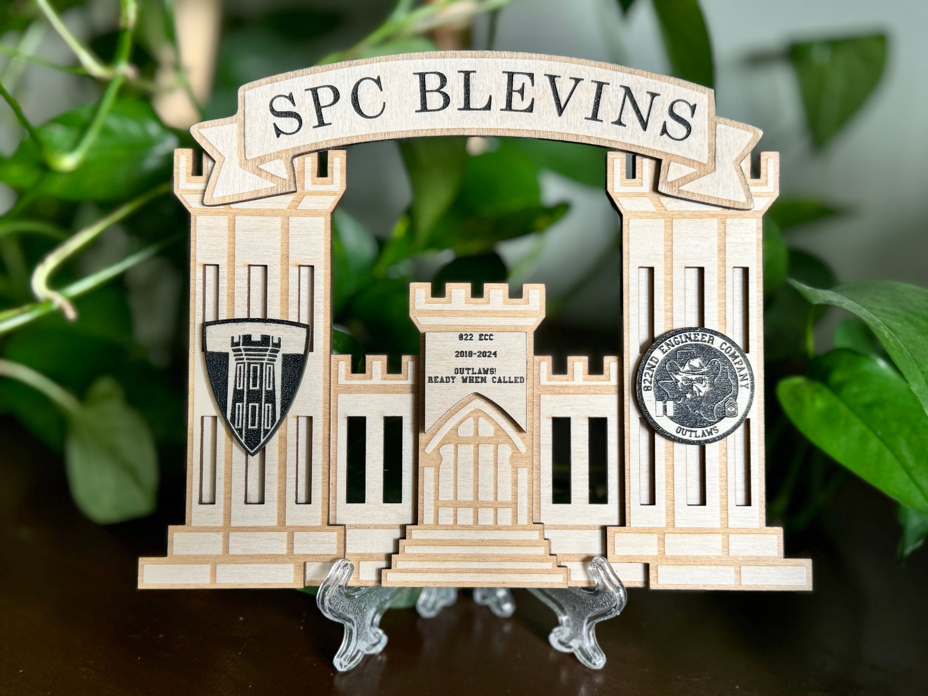 Custom Engineer Wooden Castle Plaque | US Army Engineer Sign | Engineer ...