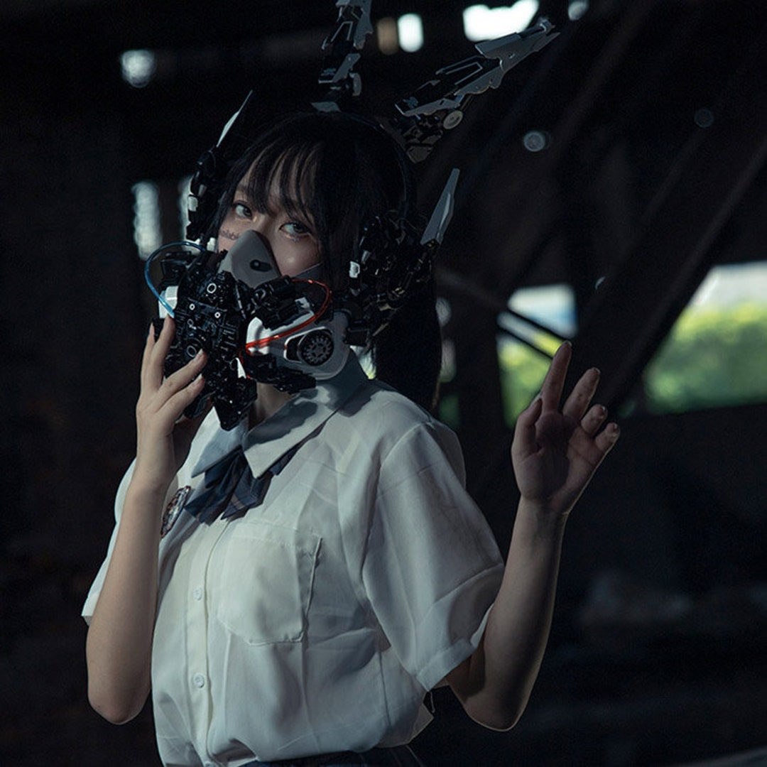 Sci-fi Mechanical Function Wind Mask Mask Cyberpunk Mask Bar Stage ...
