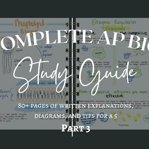 COMPLETE AP Biology Study Guide (part 3) - Etsy