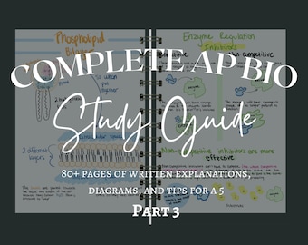 COMPLETE AP Biology Study Guide part 1 - Etsy