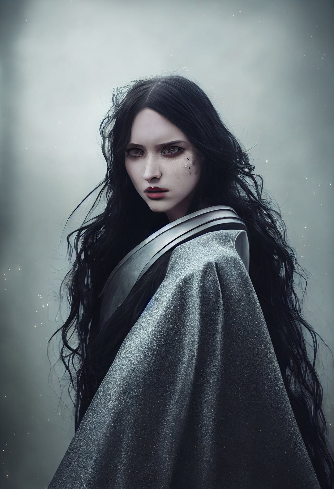 Fantasy Woman Digital Art Digital Print Portrait Fantasy Art Rouge - Etsy