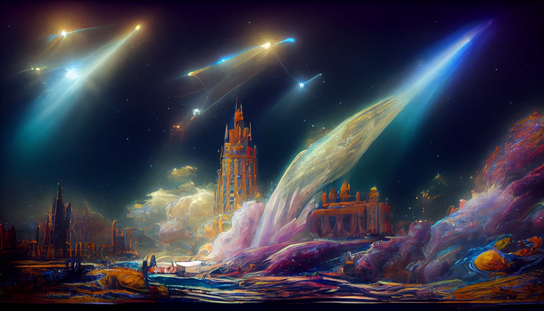 Fantasy Lost City- Digital Print- Screen Saver - Fantasy Art - Etsy