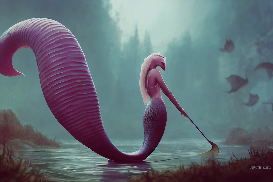 Fantasy Creature - Digital Art- Digital Print - Portrait - Fantasy ...