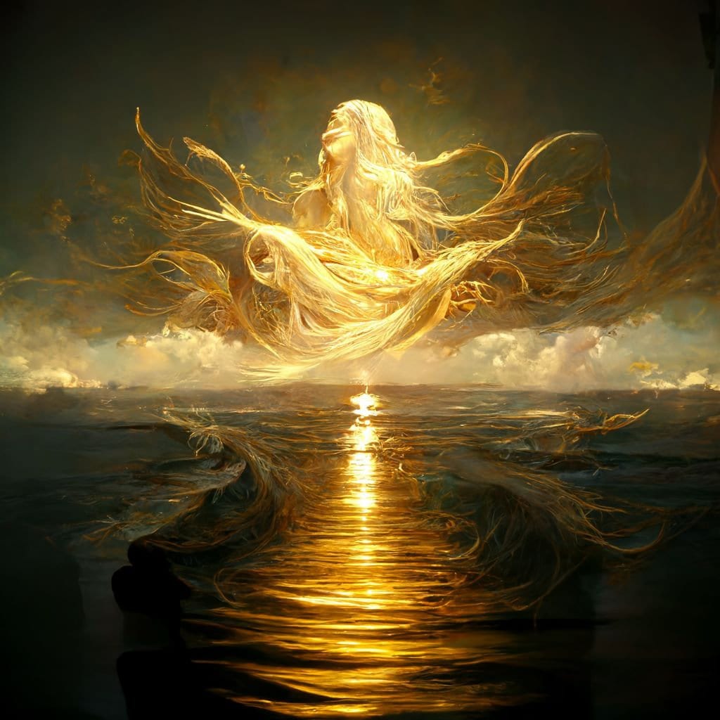 Fantasy Sun Goddess- Digital Print- Screen Saver - Fantasy Art - Etsy