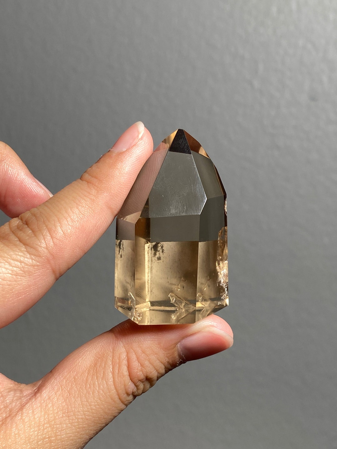 Smoky Quartz Point 3 phantom Inclusions - Etsy