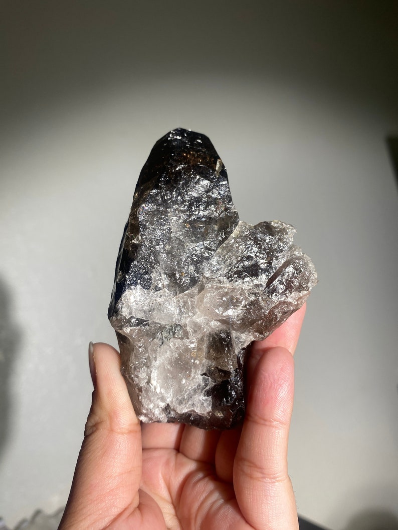 Healed Turkish Morion Quartz With Penetrator - Etsy