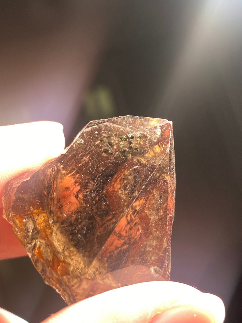 Turkish Morion Quartz With Green Tourmaline Inclusions - Etsy