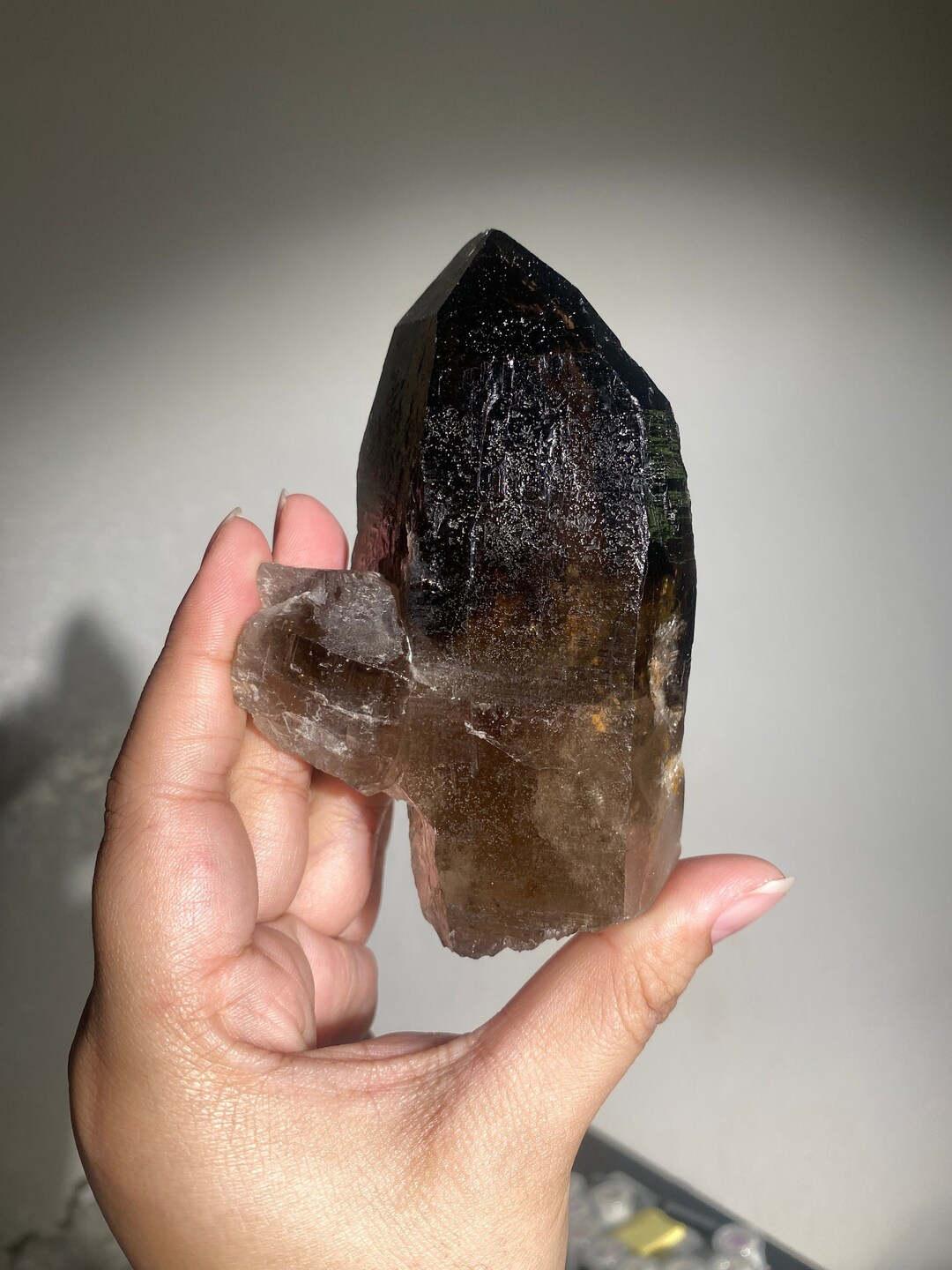 Healed Turkish Morion Quartz With Penetrator - Etsy