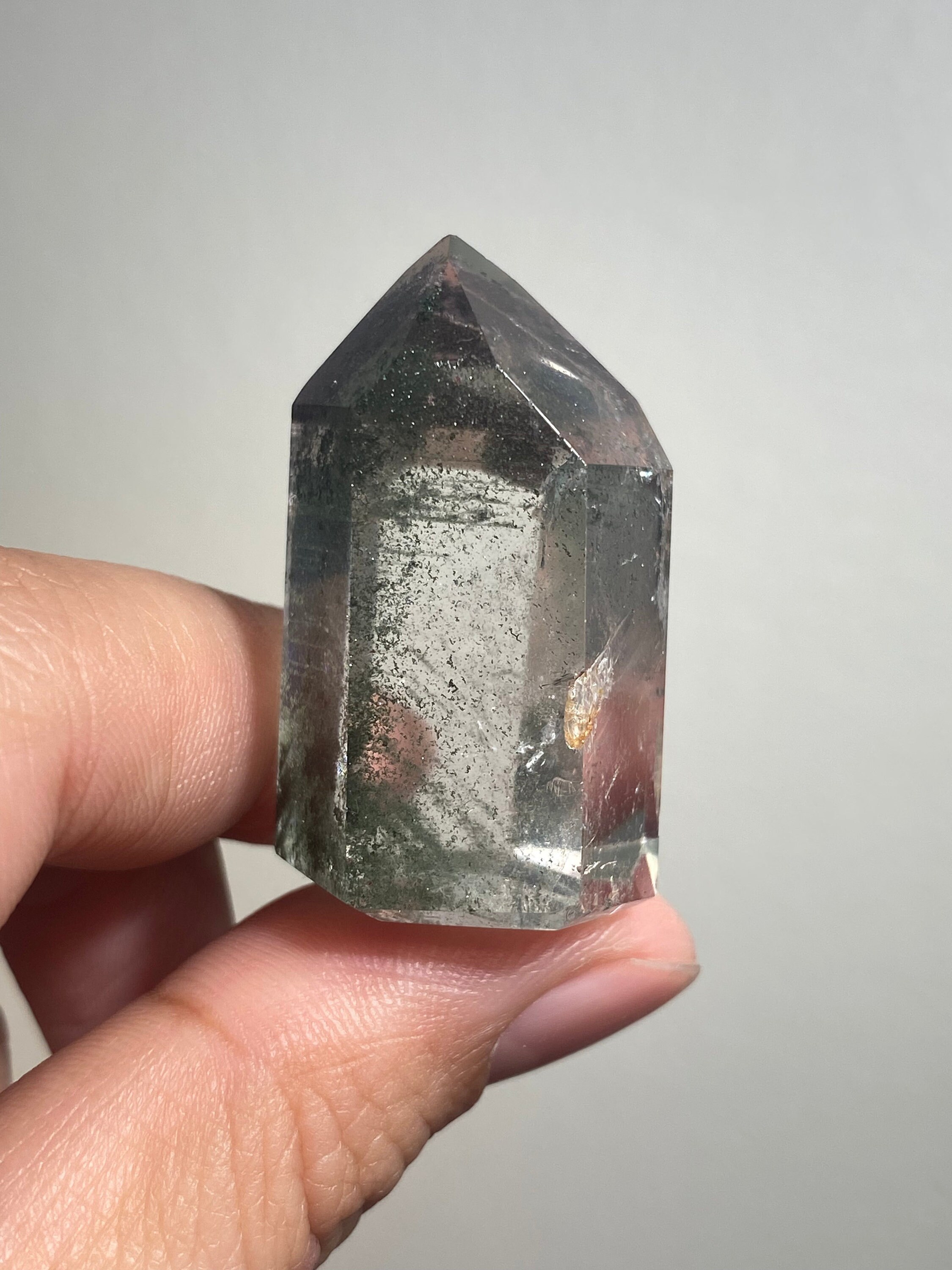 Chlorite Quartz With Phantom Inclusions, Lodolite Quartz, Garden Quartz ...