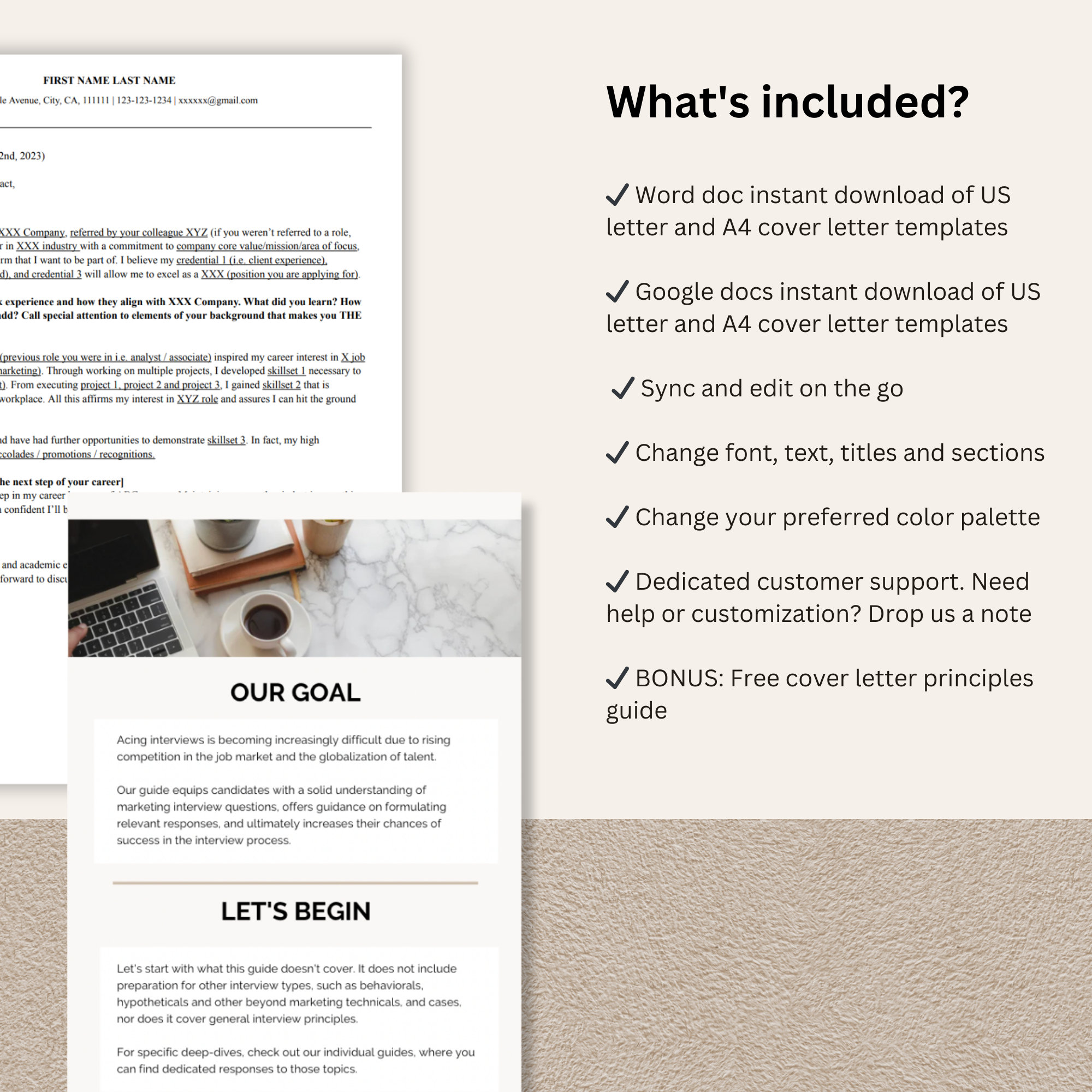 Ats-optimized Cover Letter Template & Guide | Professional Cover Letter ...