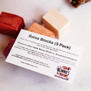 5 of the Original Flavored Balsa Blocks Flavored Chew Toys for Rabbits ...
