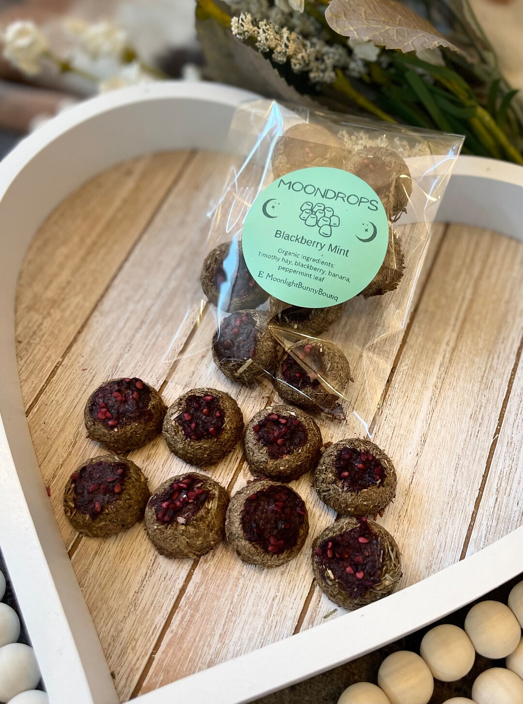 Moondrops Blackberry Mint Bunny Gumdrops, OAT FREE, Timothy Hay Based ...